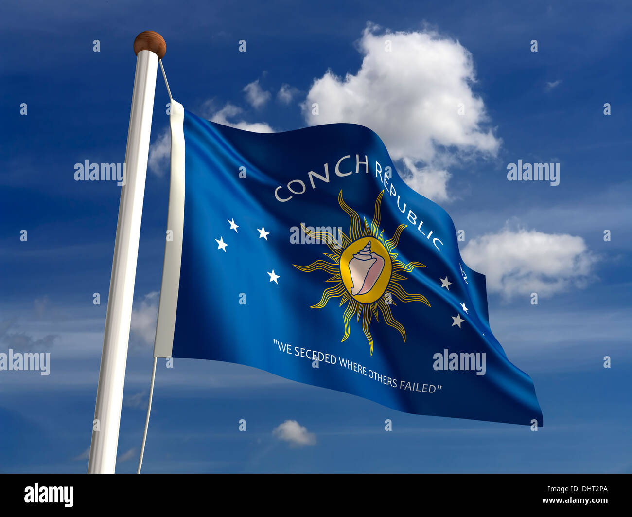 Key West City flag (isolated with clipping path Stock Photo - Alamy