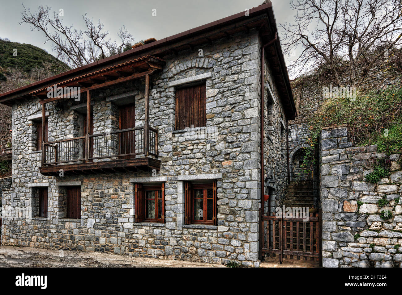 Lagadia is a mountain village in Arcadia, Peloponnese, Greece Stock ...