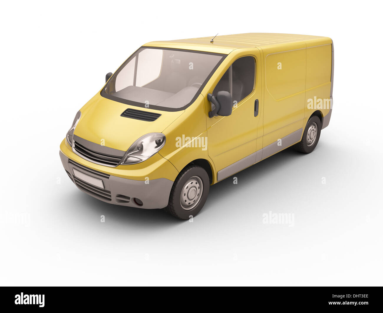 Commercial van isolated Stock Photo - Alamy