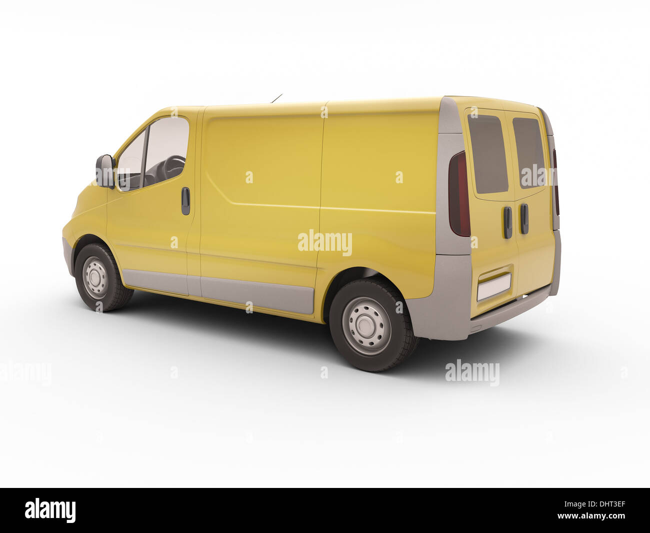 Commercial van isolated Stock Photo - Alamy