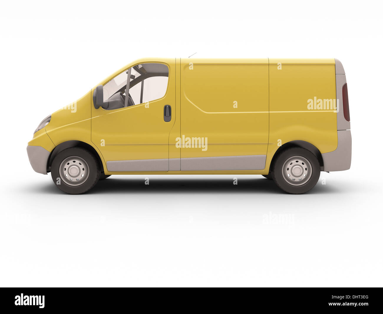 Commercial van isolated Stock Photo - Alamy