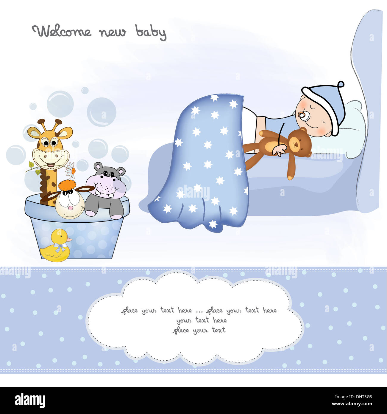 welcome new baby boy Stock Photo - Alamy
