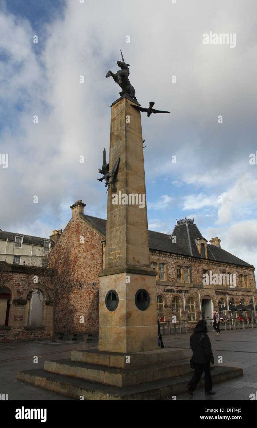 Mercat cross in Falcon Square Inverness Scotland November 2013 Stock ...