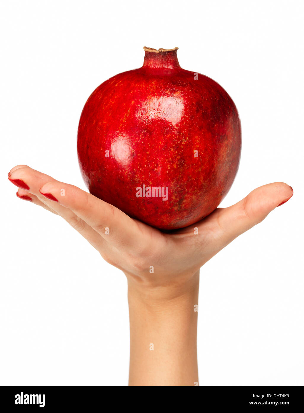 Hand Holding Pomegranate High Resolution Stock Photography and Images ...