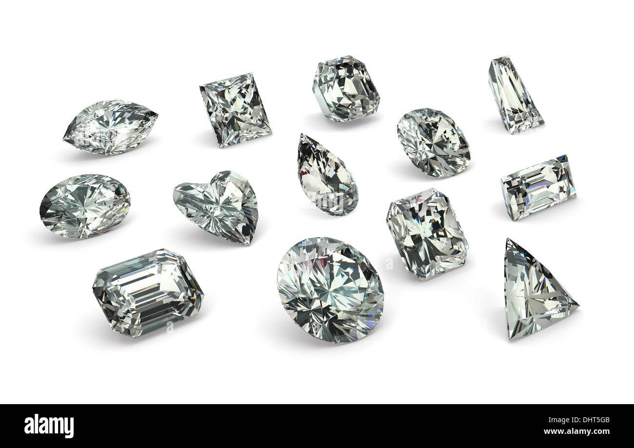 Princess cut diamonds hi-res stock photography and images - Alamy