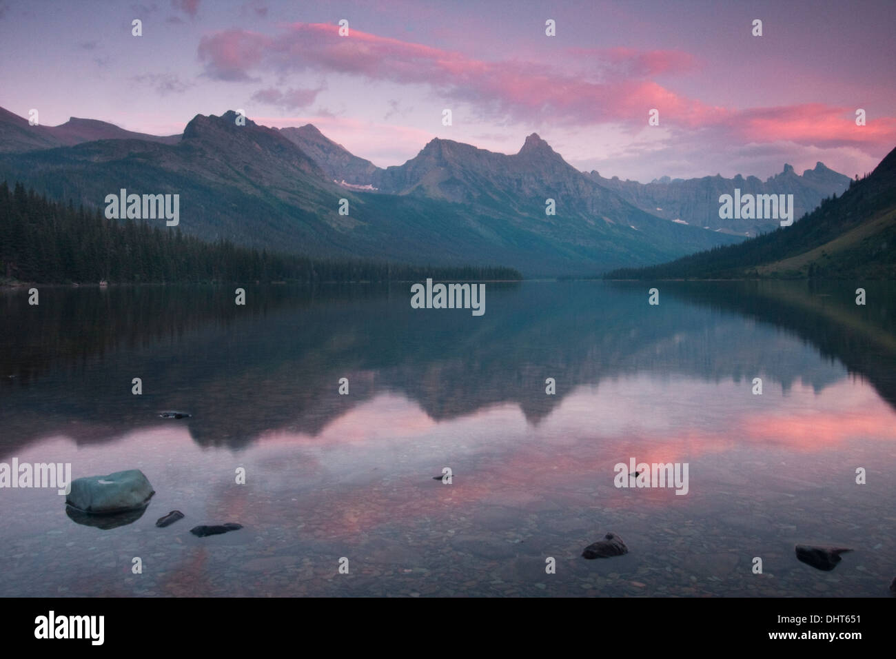 Elizabeth lake glacier national park hi-res stock photography and ...