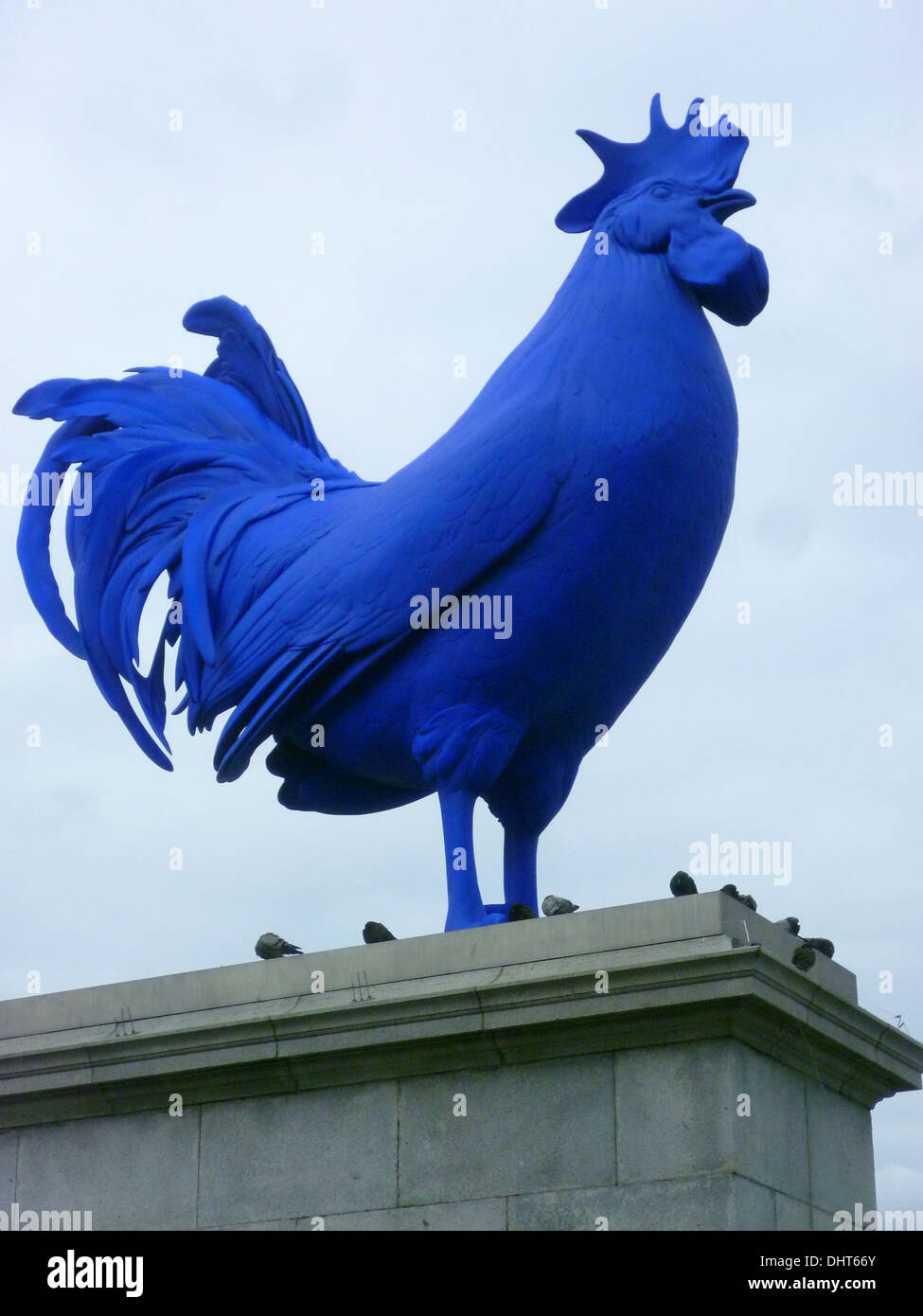 Hahn/Cock sculpture of a giant blue cockerel by the German artist ...