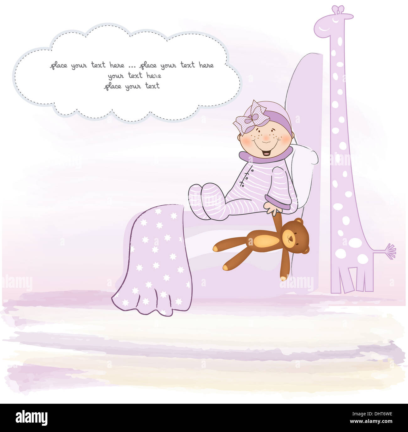 welcome new baby girl Stock Photo - Alamy