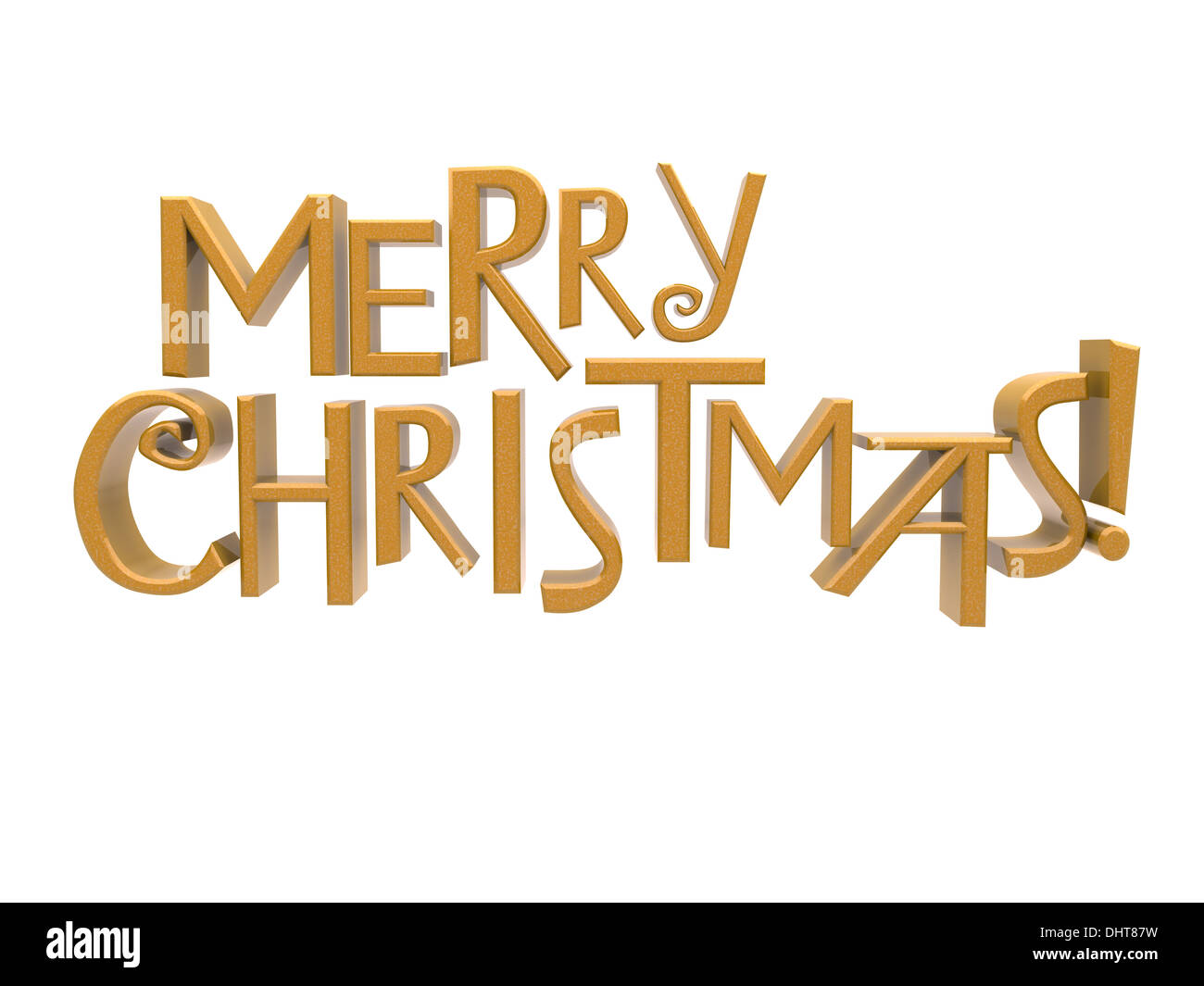 Merry Christmas text isolated Stock Photo - Alamy