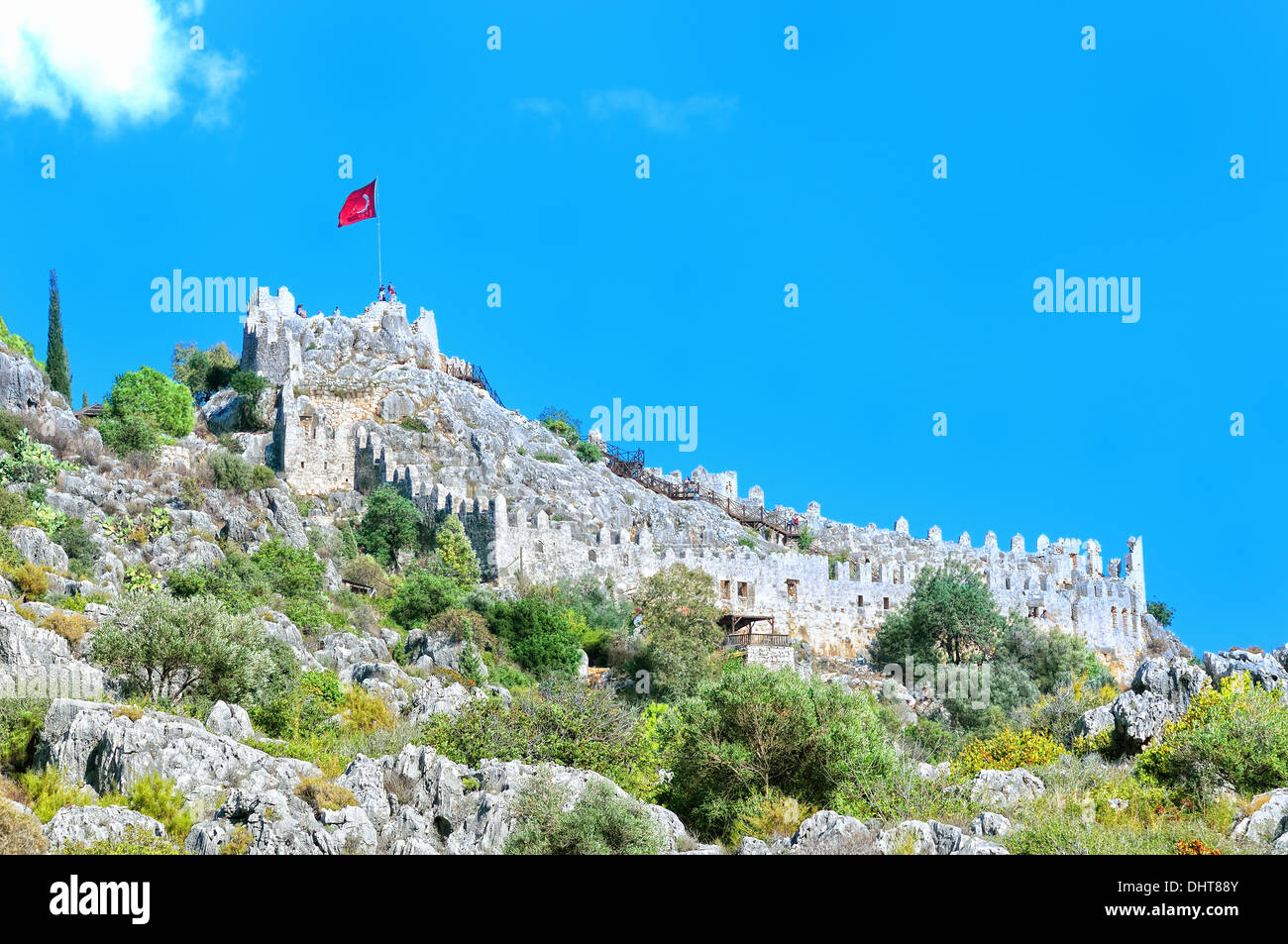 Simena Castle Turkey Kale soft Stock Photo - Alamy