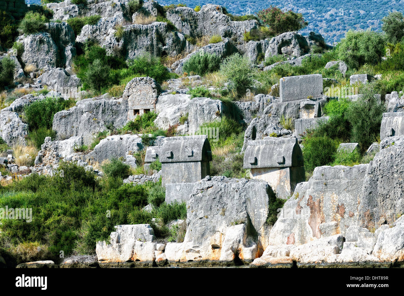 Kale Tombs in Turkey soft Stock Photo - Alamy