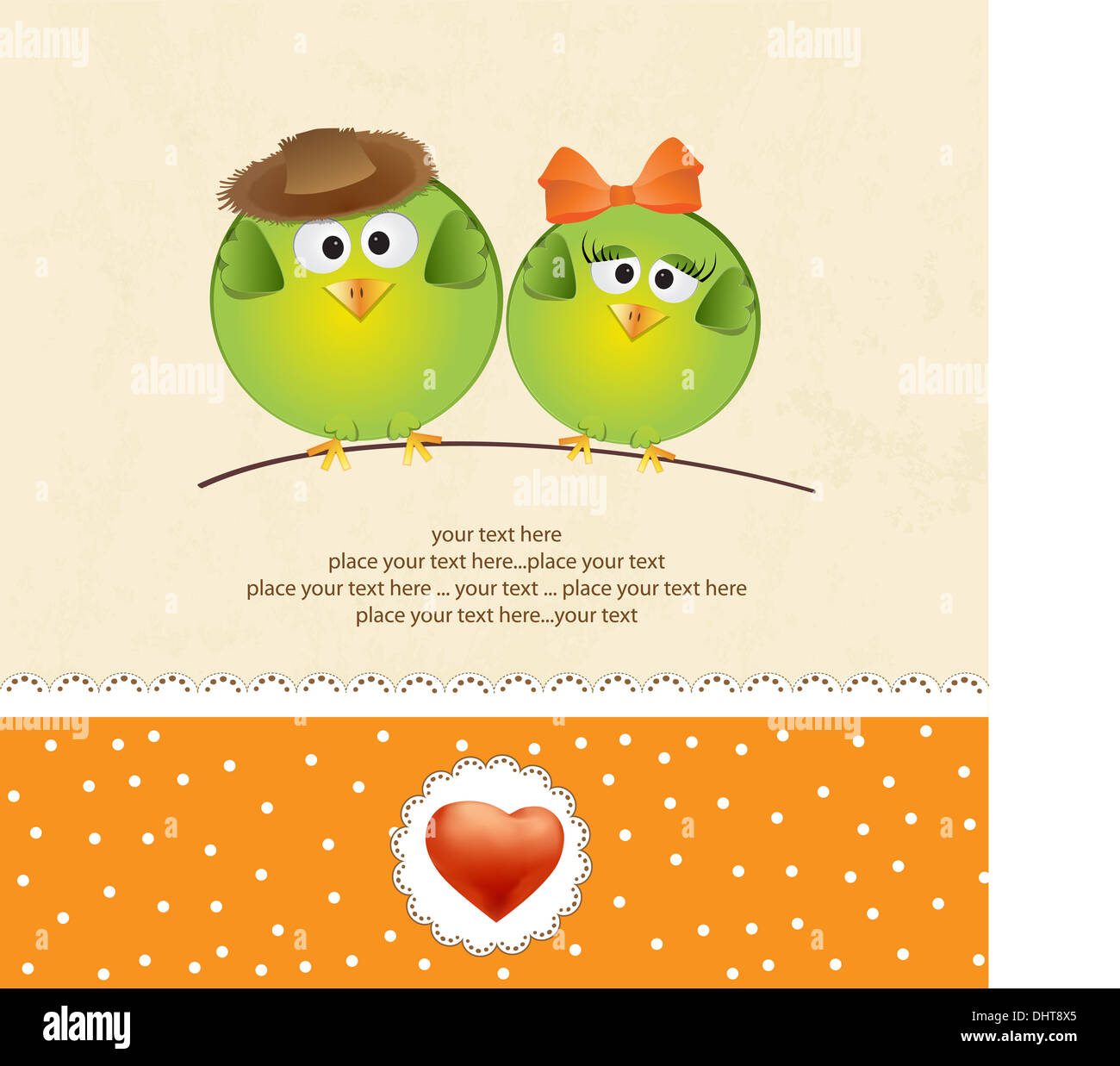 Birds couple in love Stock Photo - Alamy
