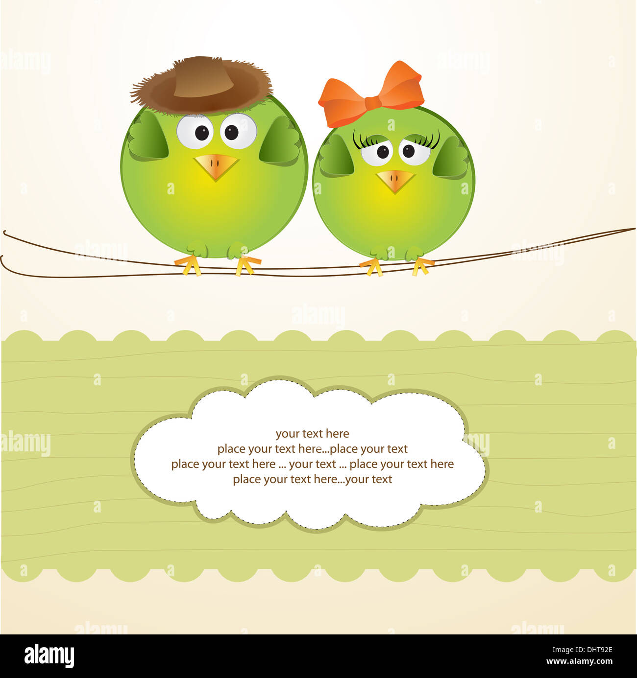 Birds couple in love Stock Photo - Alamy