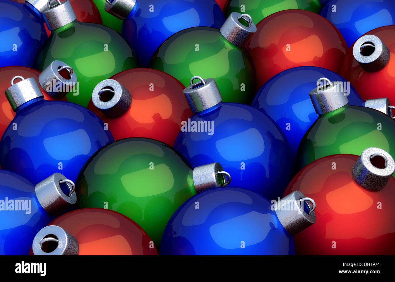 Christmas ball ornament background Stock Photo - Alamy