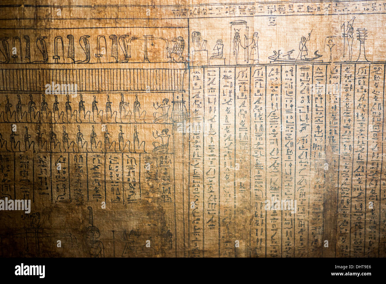Egyptian Hieroglyphics And Papyrus High Resolution Stock Photography ...