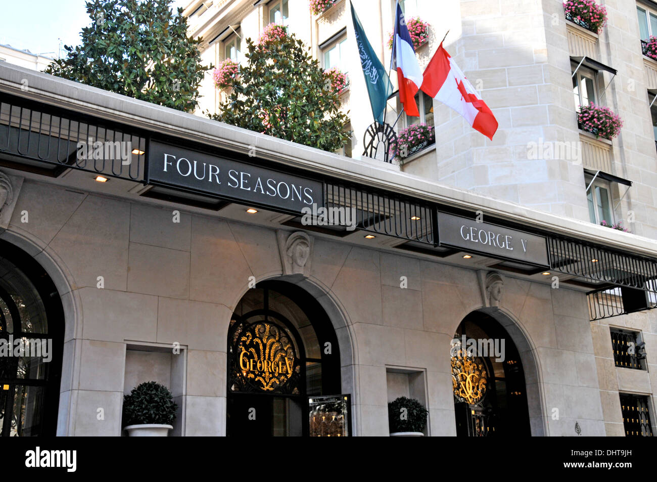The Four Seasons George V palace hotel Paris France Stock Photo - Alamy