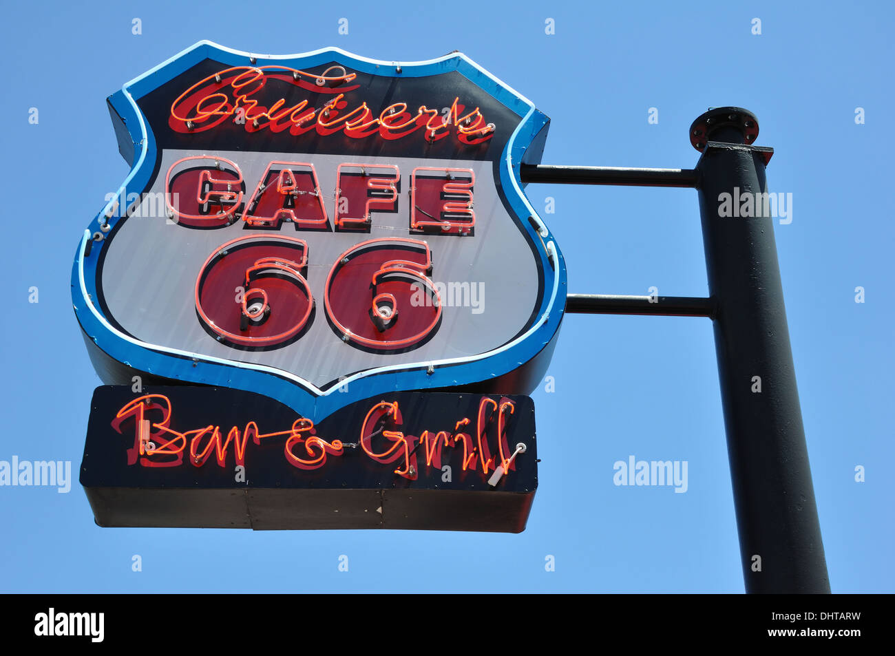 Cruisers Cafe 66 restaurant in Williams, an old historic Route 66 town ...