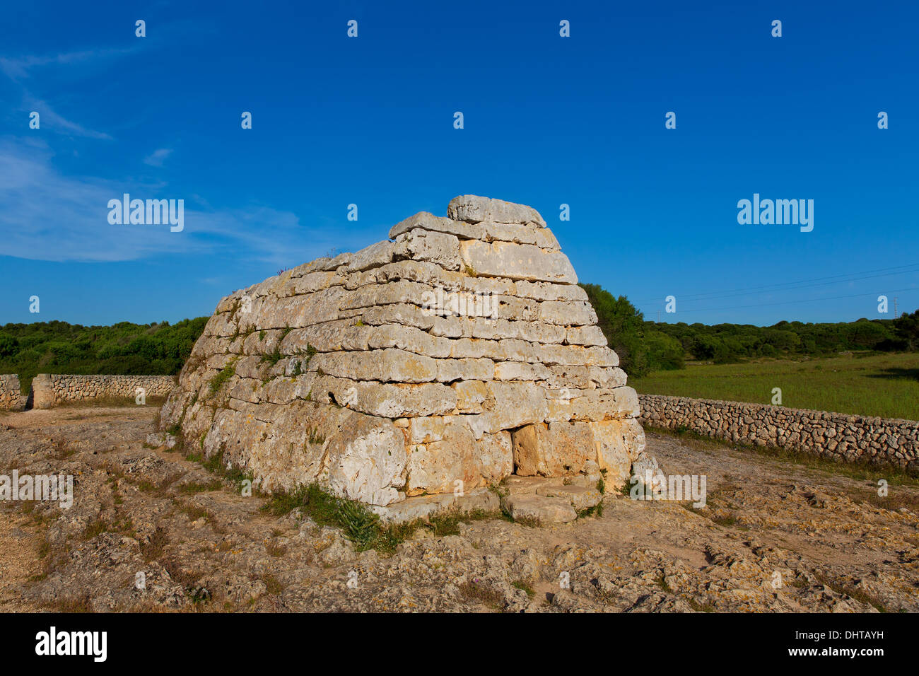 Menorca Ciutadella Naveta des Tudons megalithic chamber tomb In ...