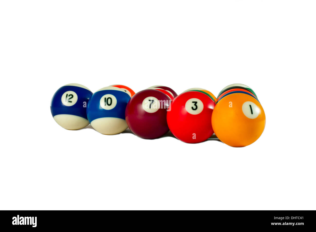 Pictures of Pool Balls isolated with white background Stock Photo - Alamy