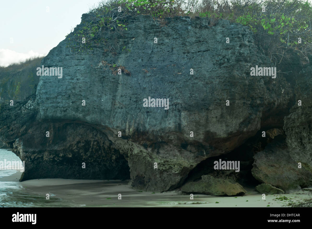 Pictures of a high and very steep cliffs in Bali, Indonesia Stock Photo ...