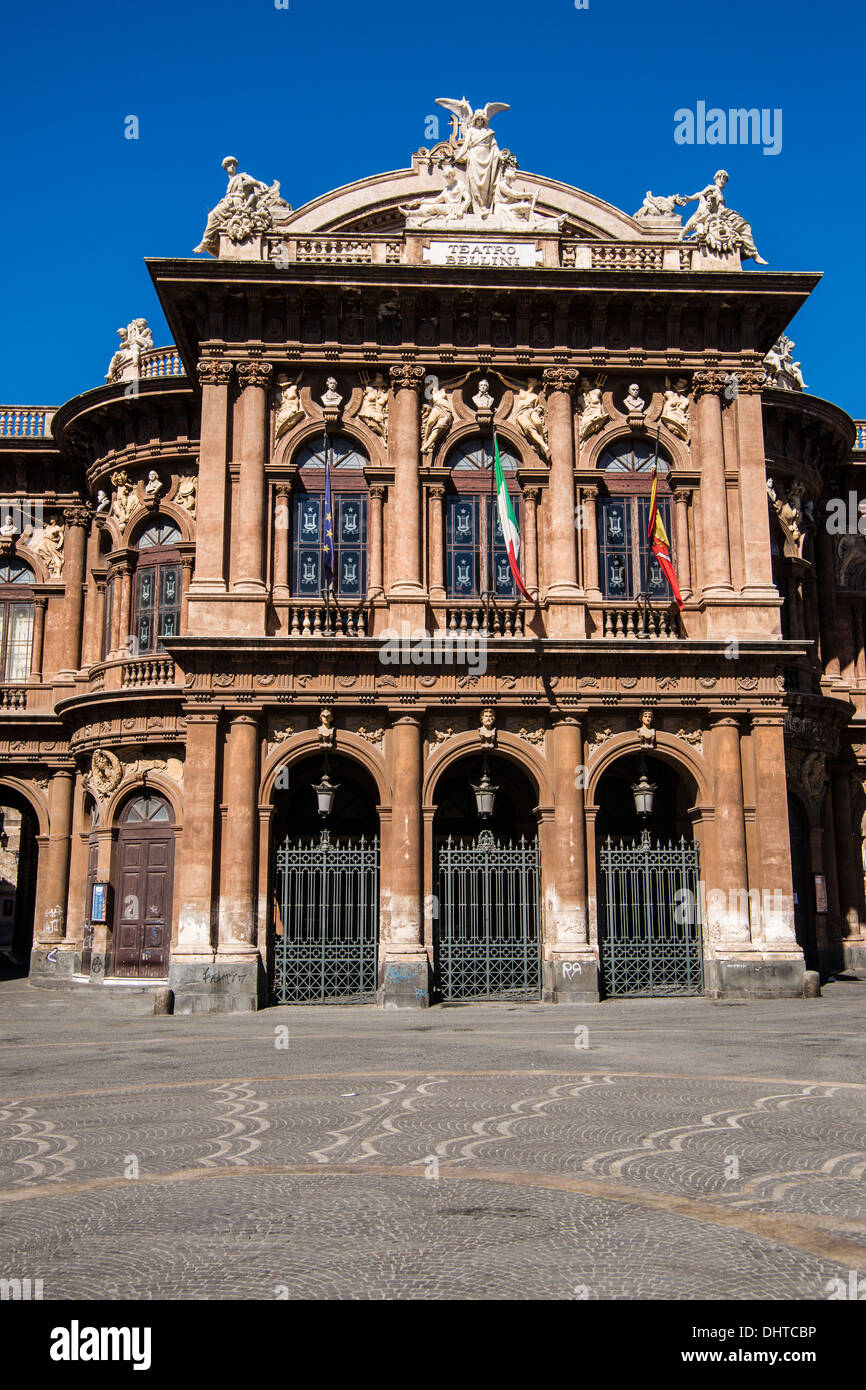 Teatro Massimo Bellini, Piazza Bellini, Catania, Sicily, Italy Stock ...