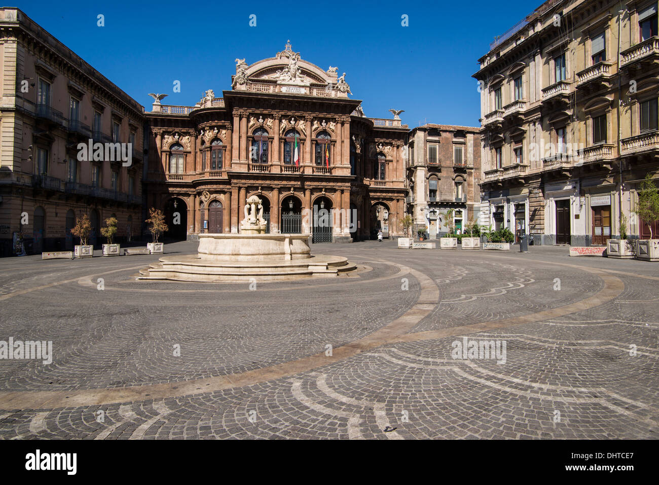 Teatro Massimo Bellini, Piazza Bellini, Catania, Sicily, Italy Stock ...