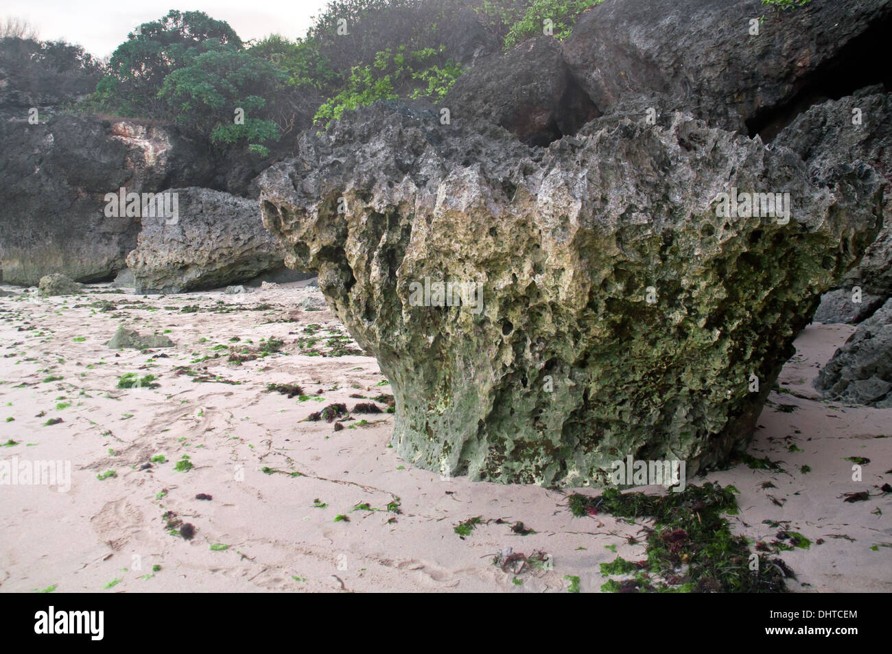 Pictures of a high and very steep cliffs in Bali, Indonesia Stock Photo ...