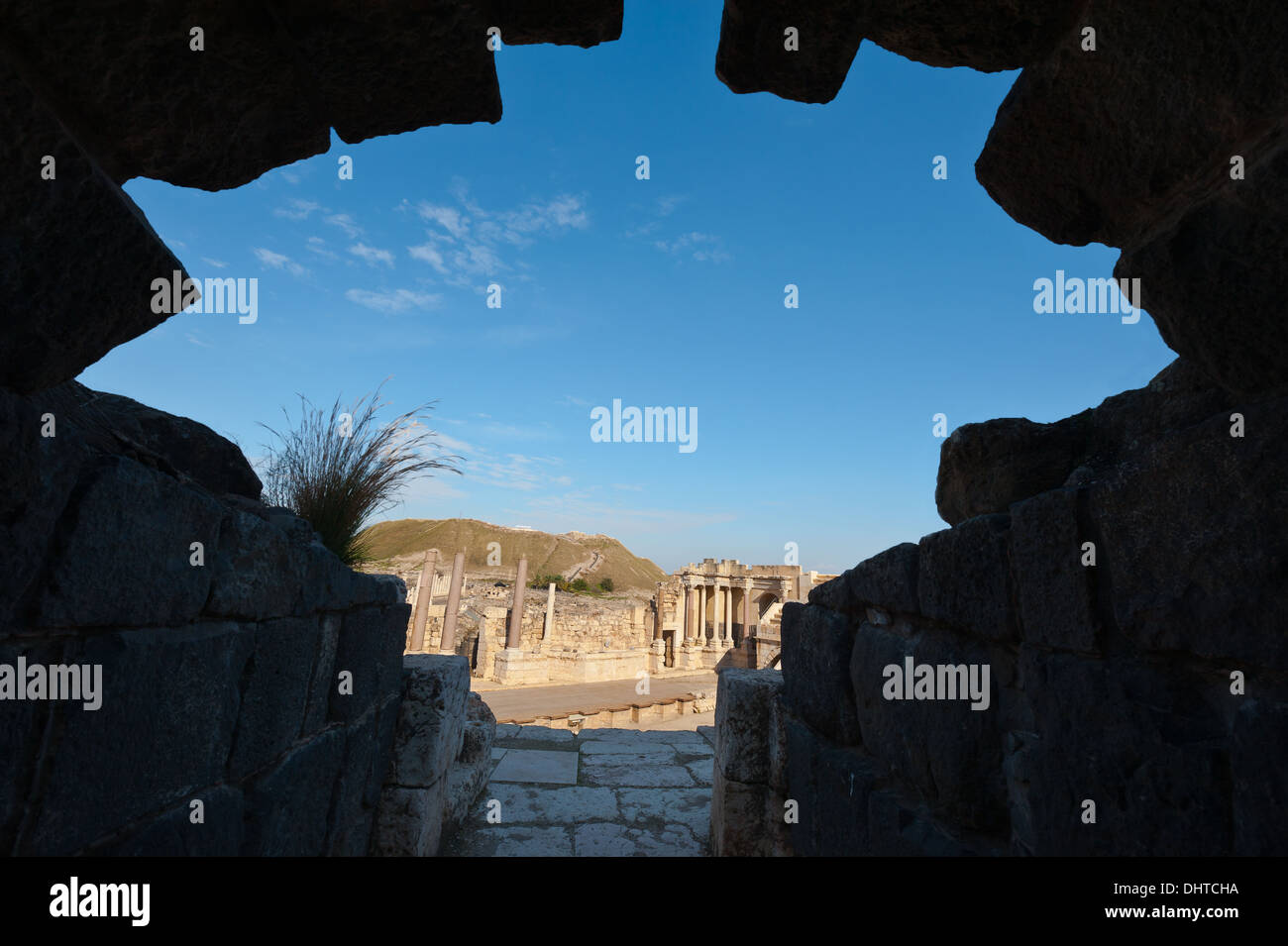 View through the Gap Stock Photo - Alamy