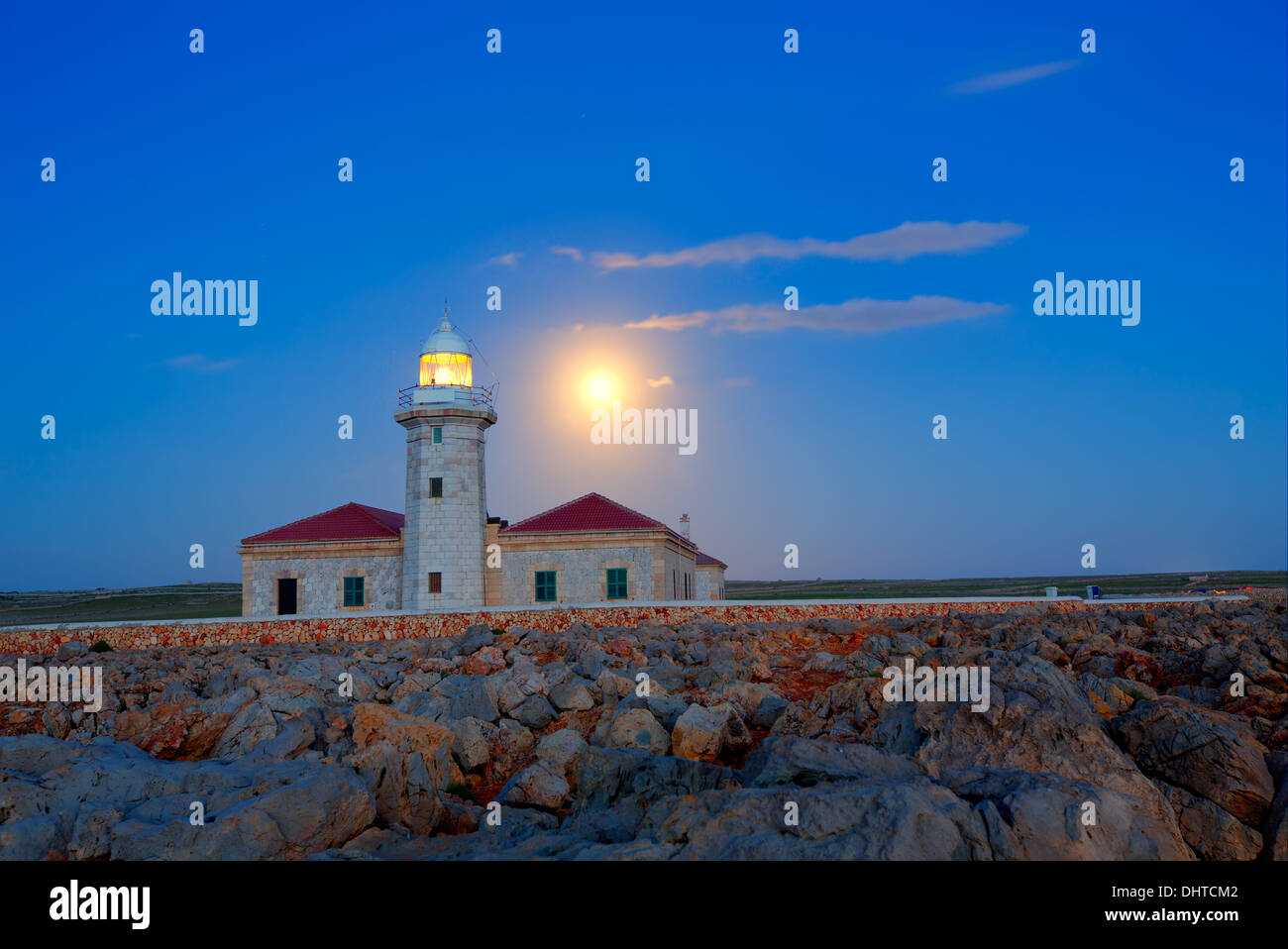 Menorca lighthouse beach hi-res stock photography and images - Alamy