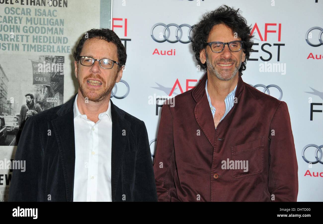 Los Angeles, CA, USA. 14th Nov, 2013. Ethan Cohen, Joel Cohen at ...