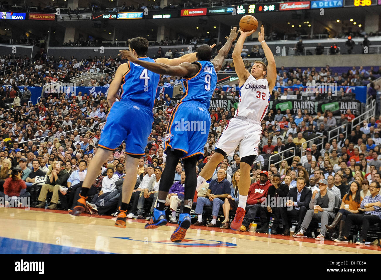 Los Angeles, CA, USA. 13th Nov, 2013. Blake Griffin #32 of the Clippers ...