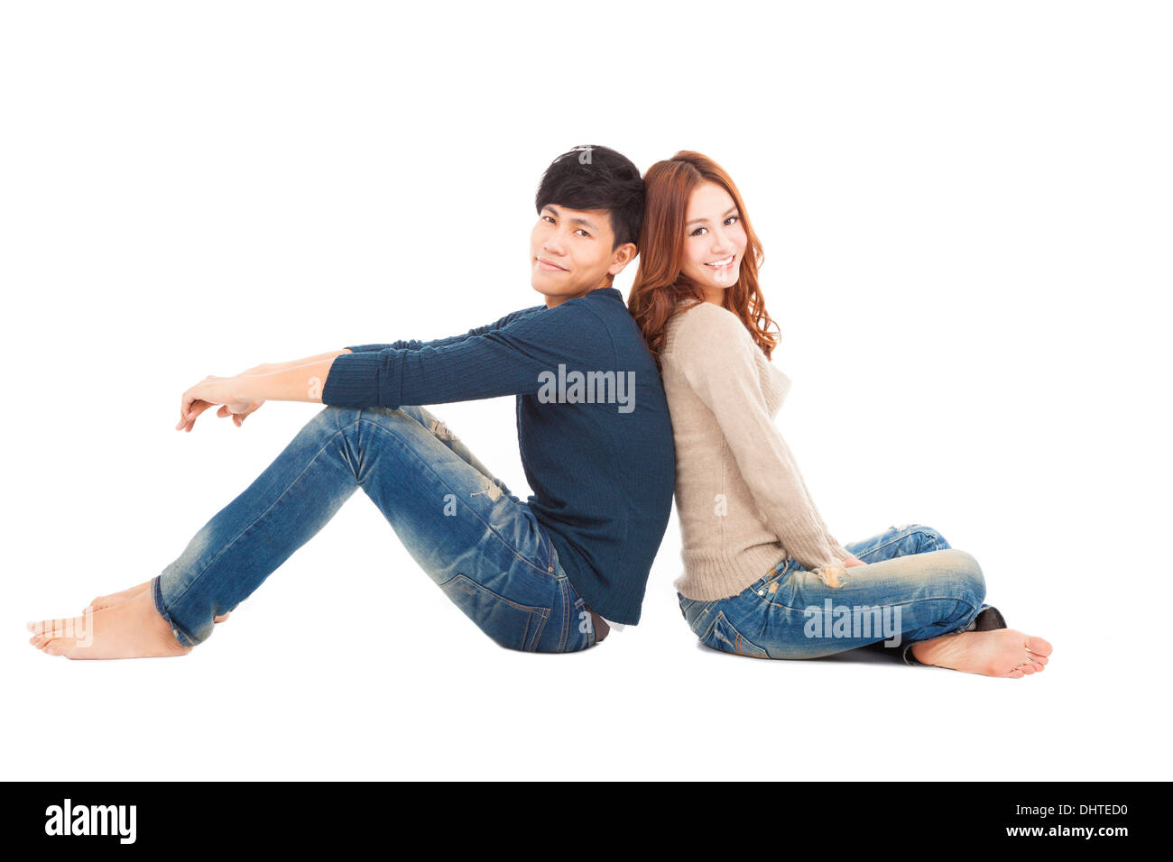 Two person sitting Cut Out Stock Images & Pictures - Alamy