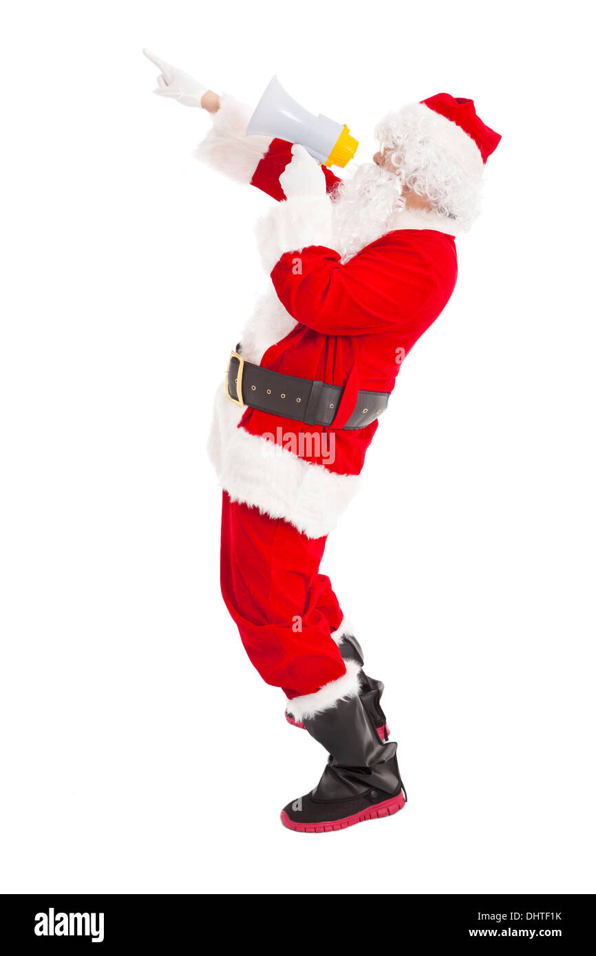 Santa holding present hi-res stock photography and images - Alamy