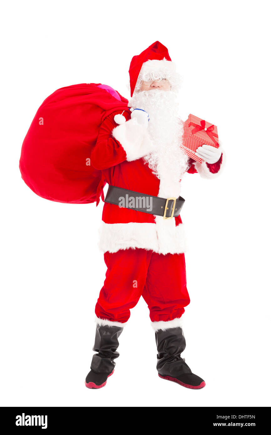 Santa claus giving gift hi-res stock photography and images - Alamy