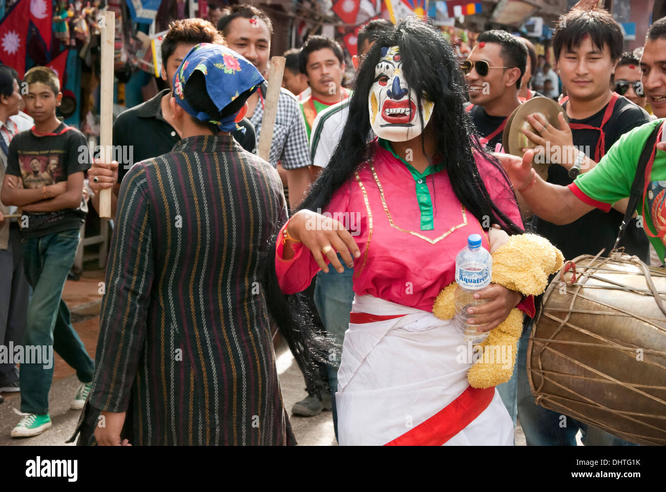 Gai jatra in bhaktapur hi-res stock photography and images - Alamy