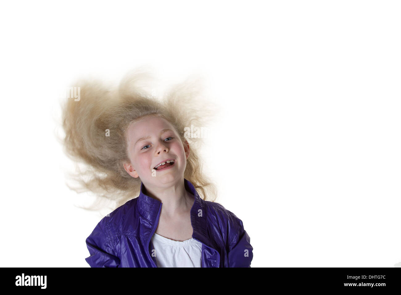 Girl dancing with white background; shot in studio Stock Photo - Alamy