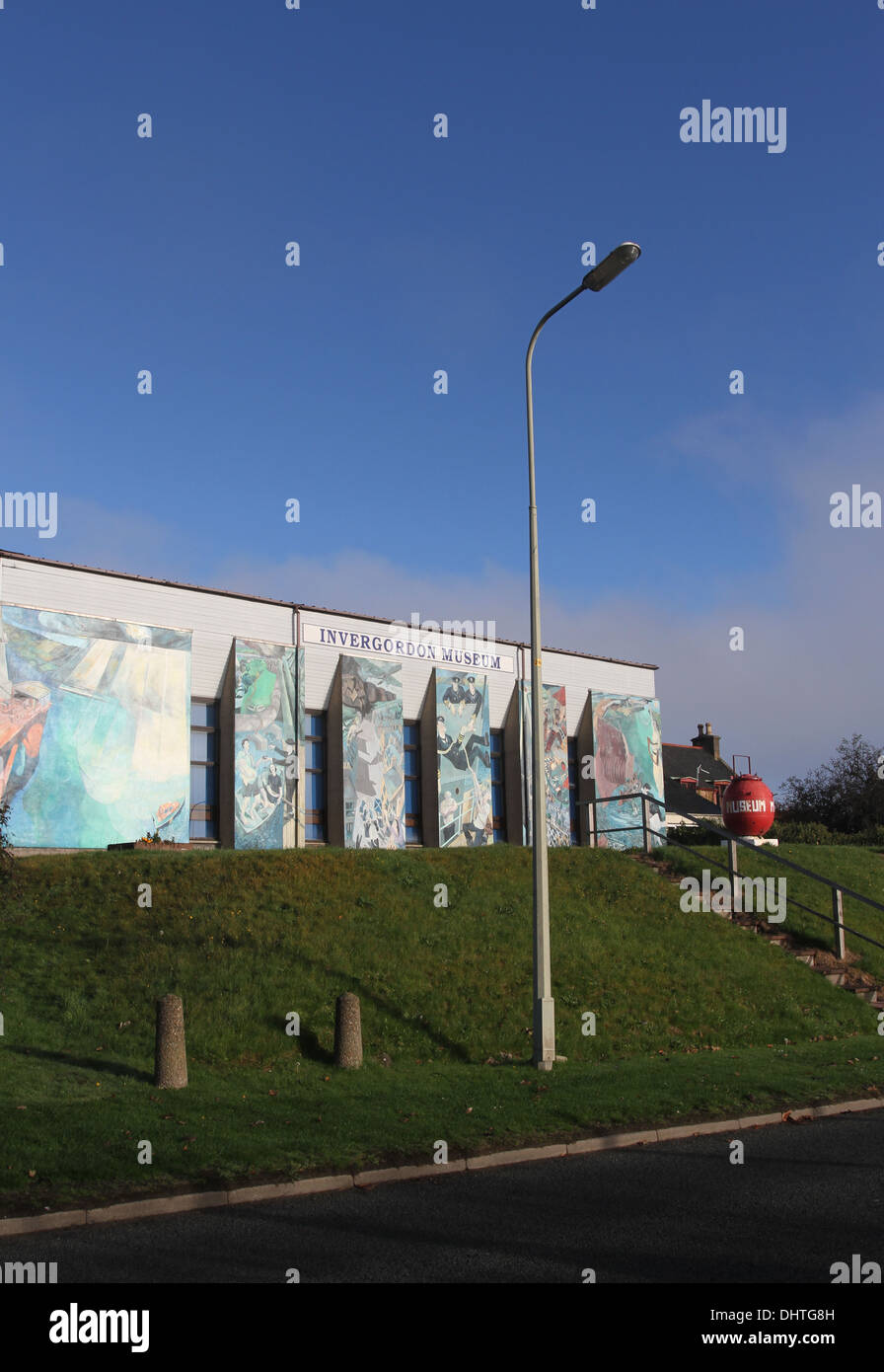 Exterior of Invergordon Museum Scotland November 2013 Stock Photo - Alamy