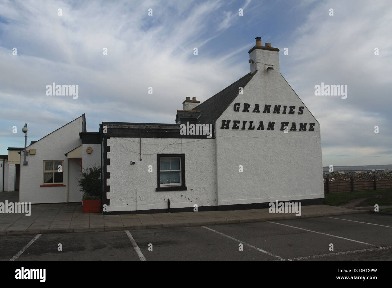 Exterior of Grannies Heilan Hame Embo Scotland November 2013 Stock ...