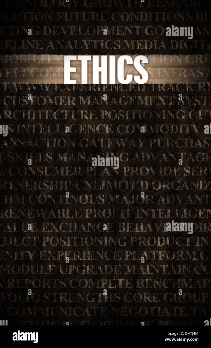 Ethics in Business as Motivation in Stone Wall Stock Photo - Alamy
