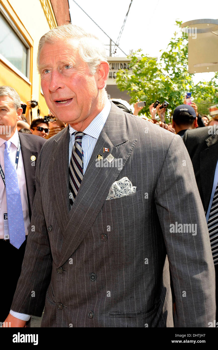 Prince Charles, Prince of Wales arriving at Prince's Charities Canada ...