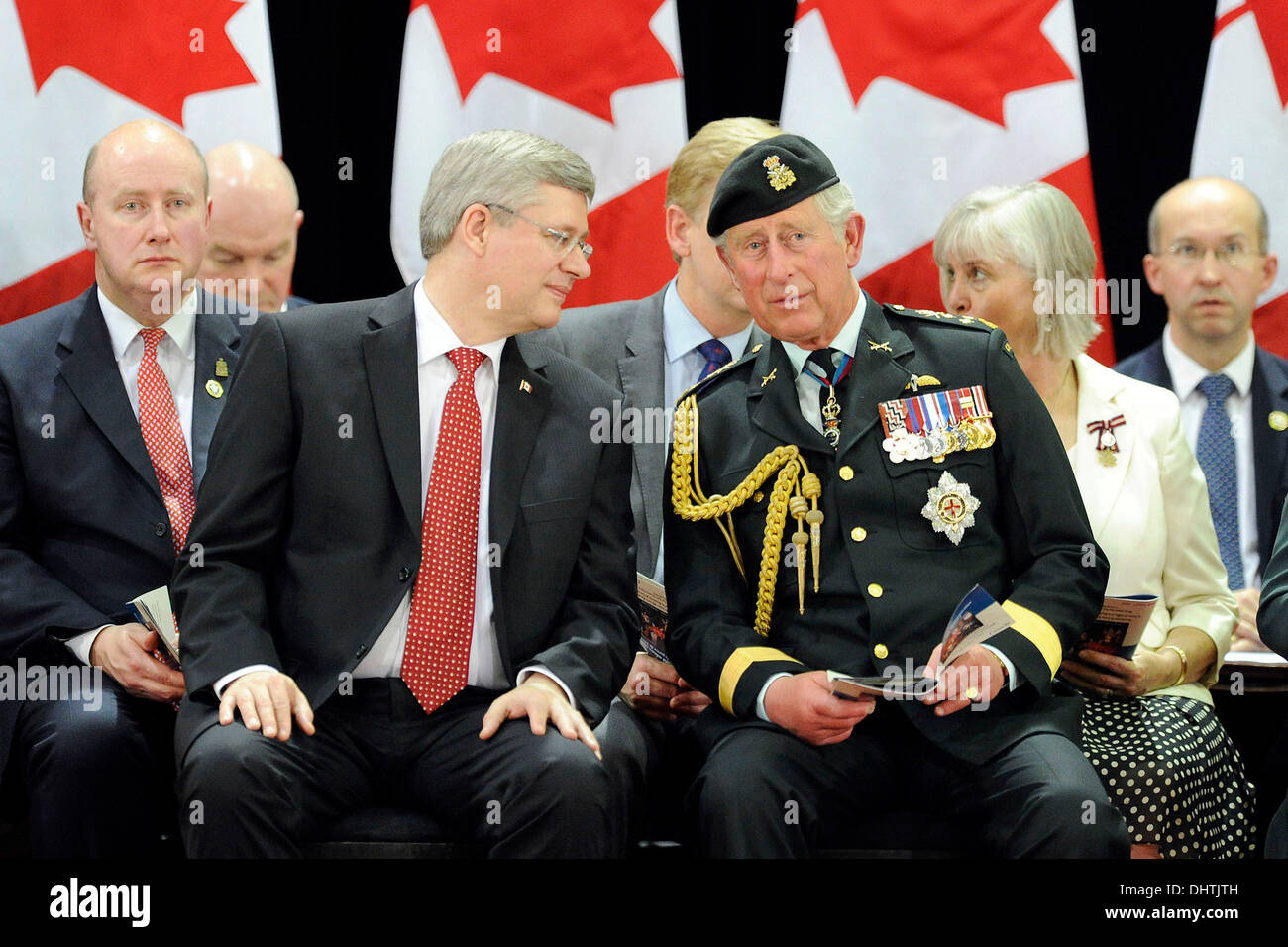 Stephen Harper, Prime Minister of Canada, and Prince Charles, Prince of ...