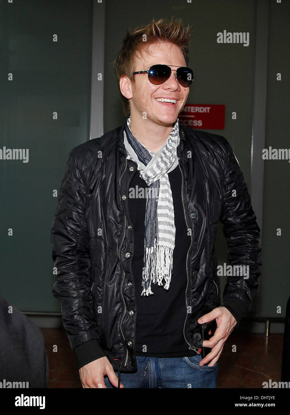 Brazilian singer Michel Telo arrives at the Nice Airport during the ...