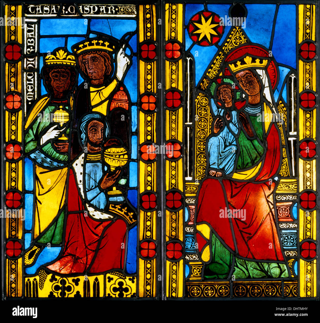 Adoration of the magi stained glass hi-res stock photography and images ...