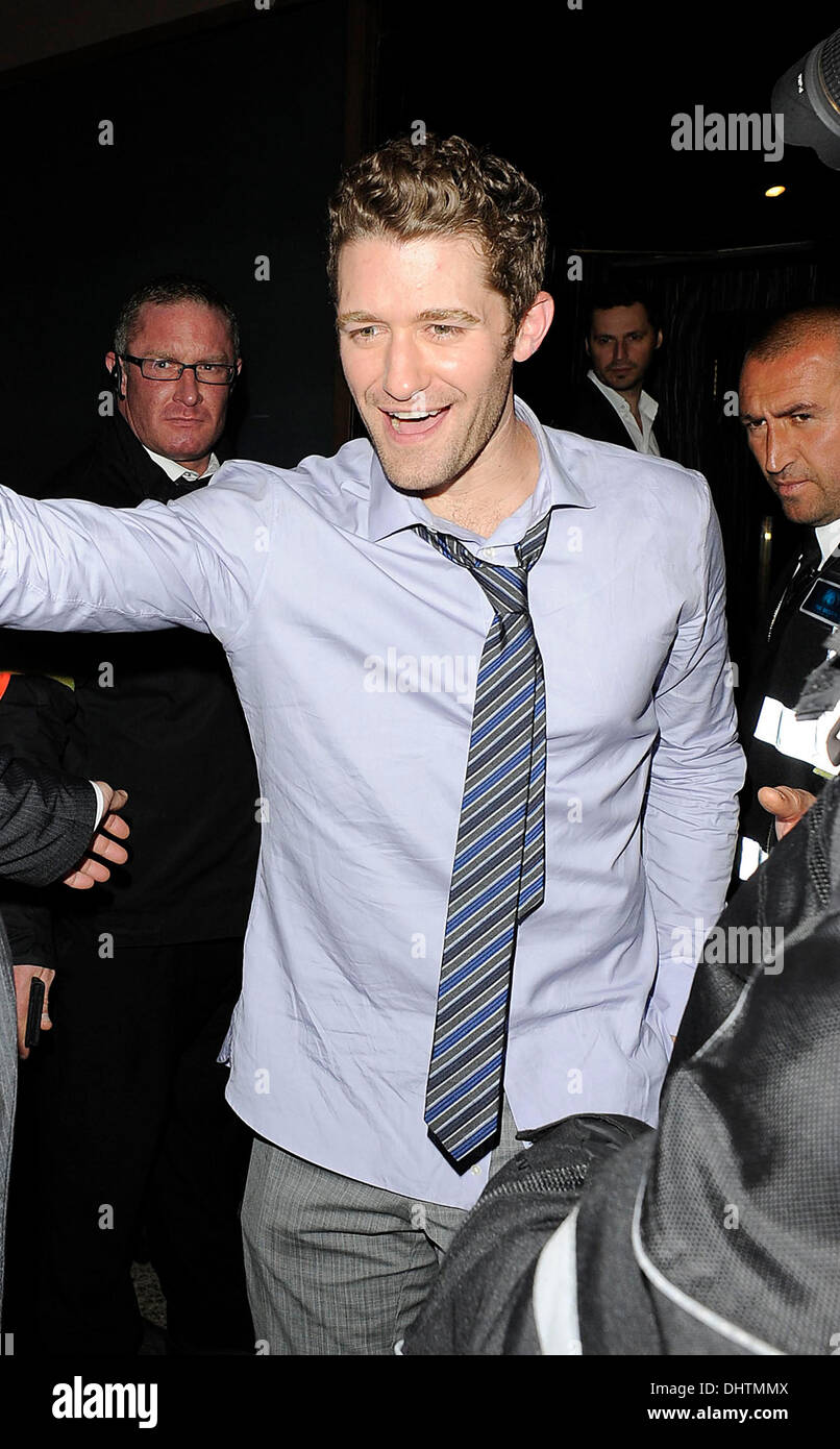 Matthew morrison leaving whisky mist london hi-res stock photography ...