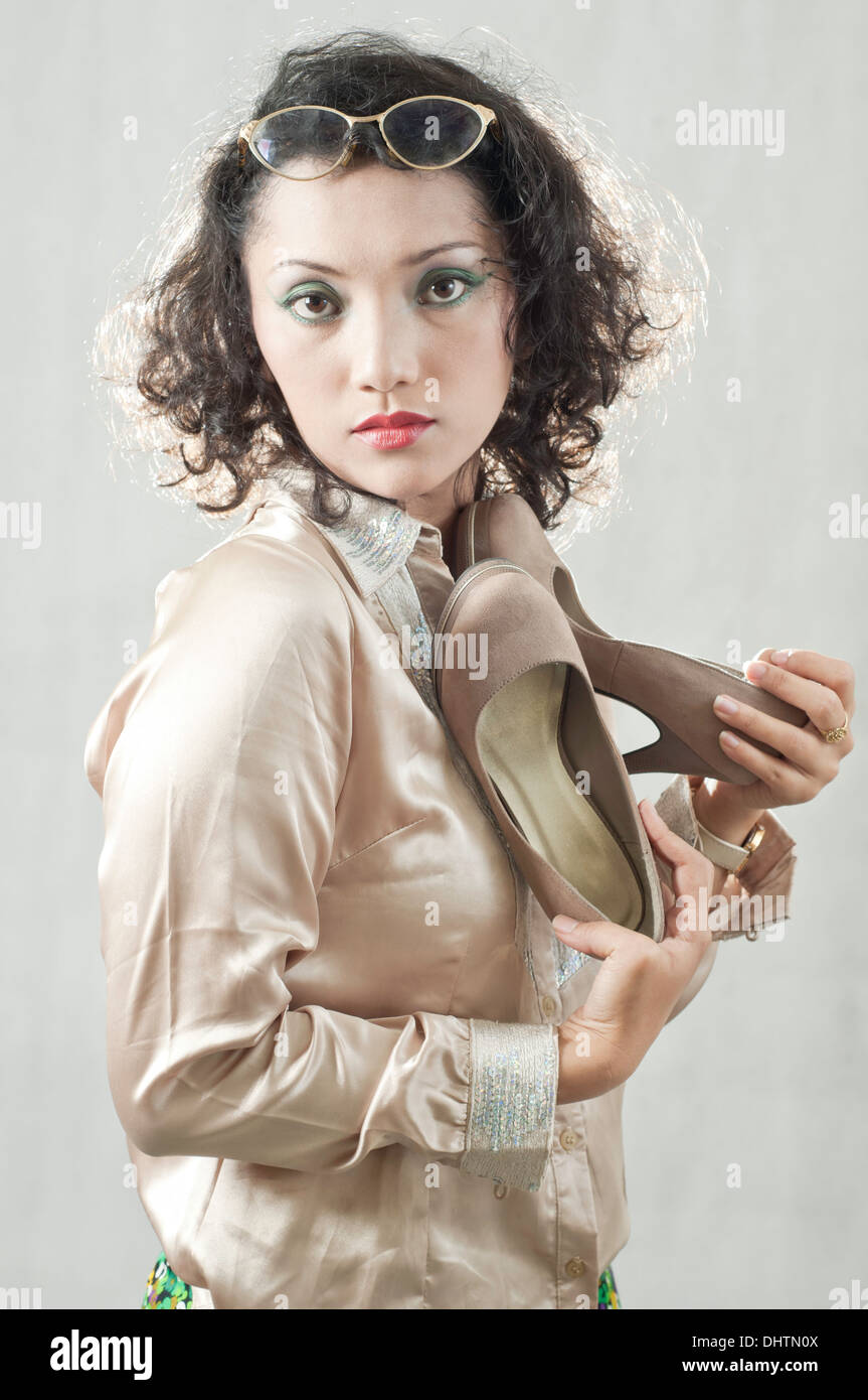 Girl and High Hells Stock Photo - Alamy