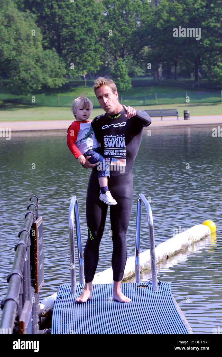 Ben Fogle The Atlantic Swim - photocall at the Serpentine Lido Ben ...
