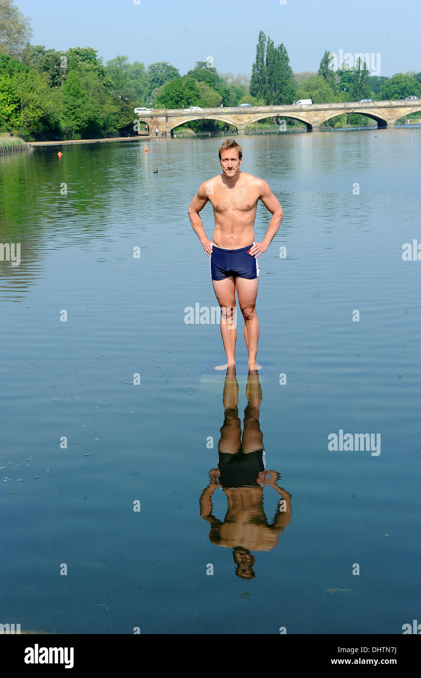 Ben Fogle The Atlantic Swim - photocall at the Serpentine Lido Ben ...