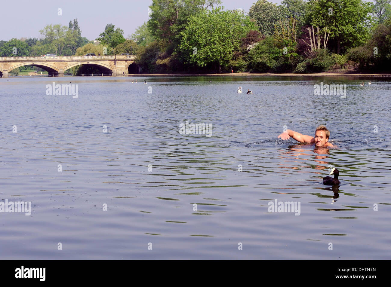 Ben Fogle The Atlantic Swim - photocall at the Serpentine Lido Ben ...