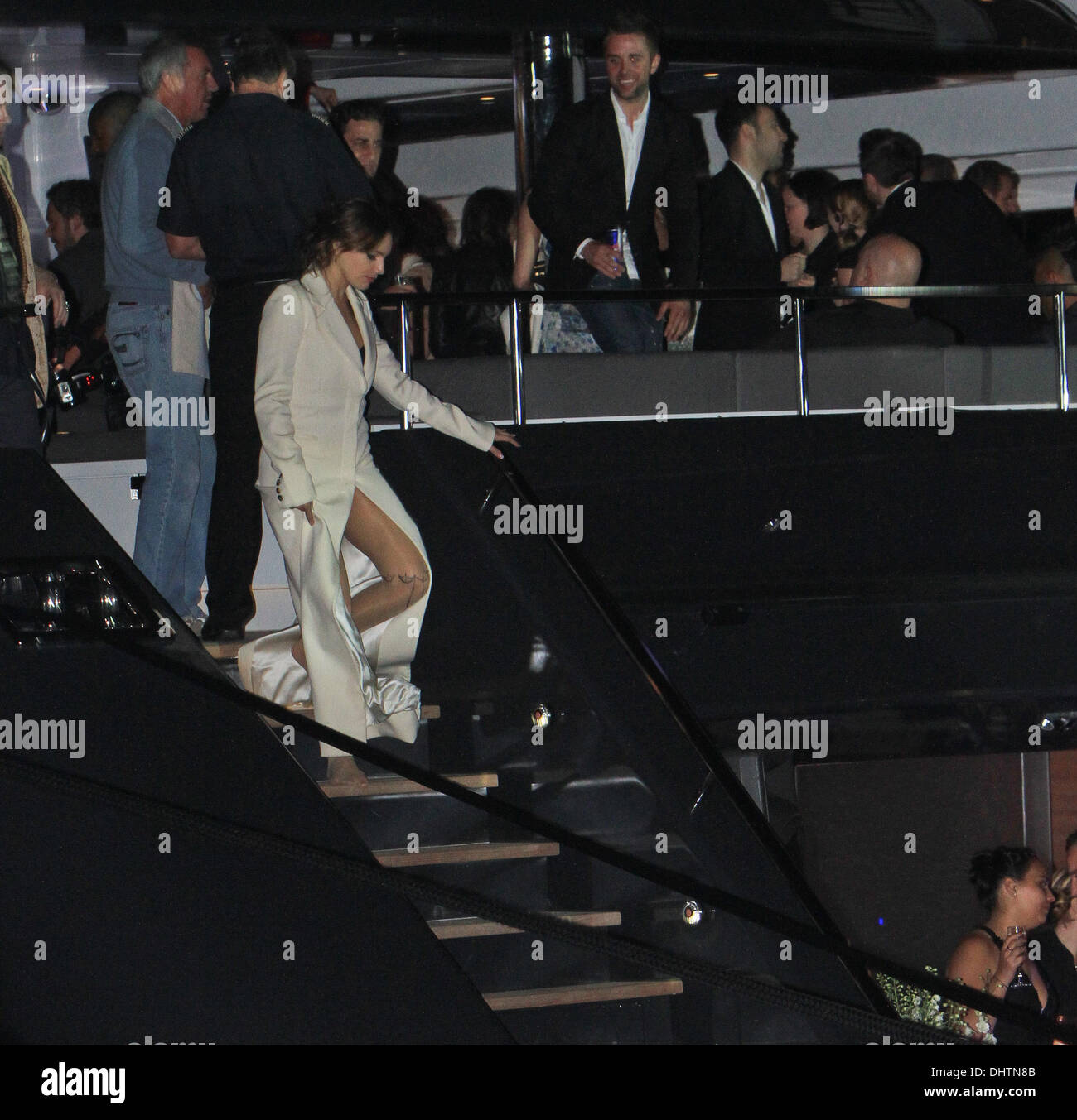 Kelly Brook Party at P Diddy's yacht at Cannes' port during the 65th ...