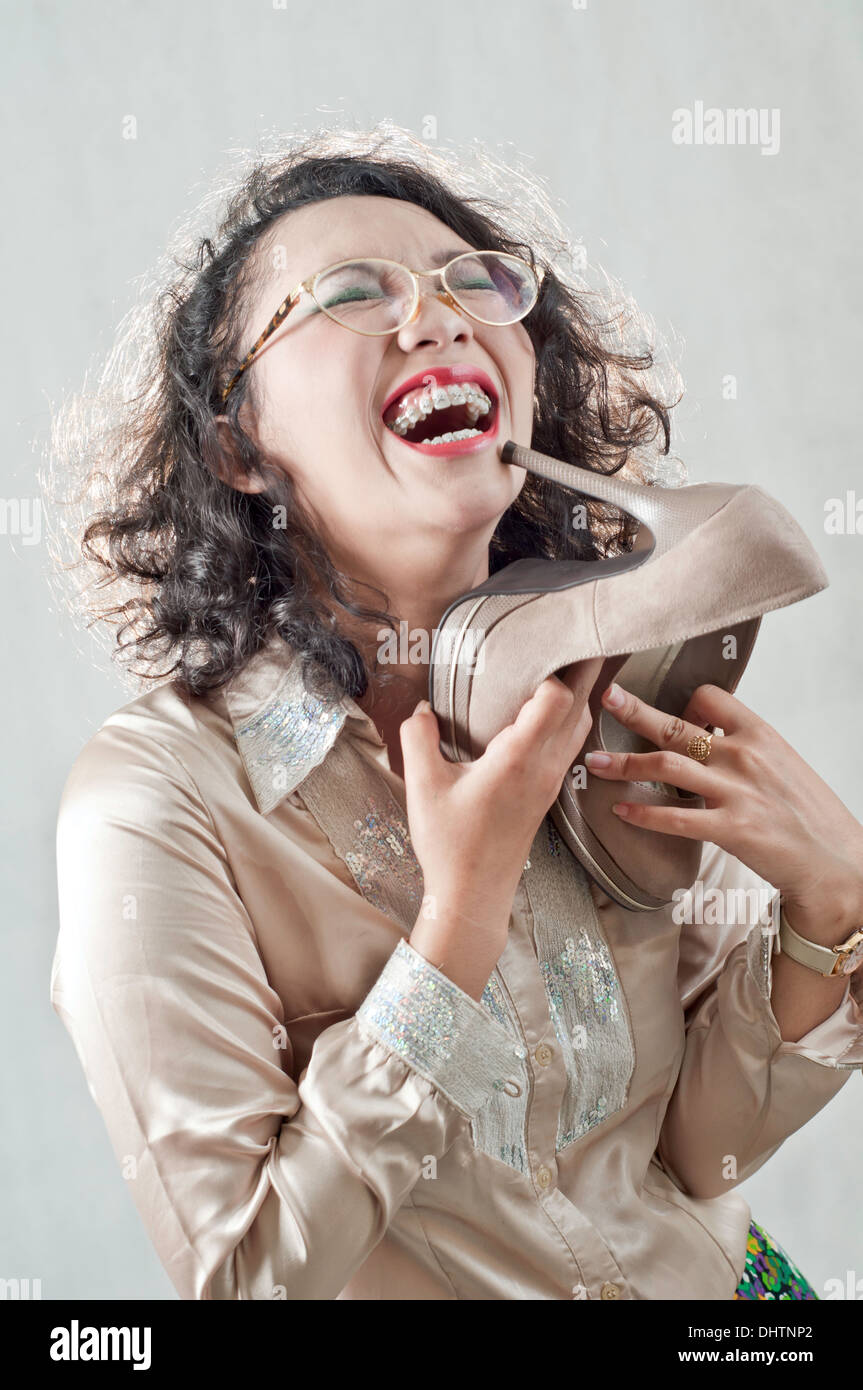 Girl and High Hells Stock Photo - Alamy